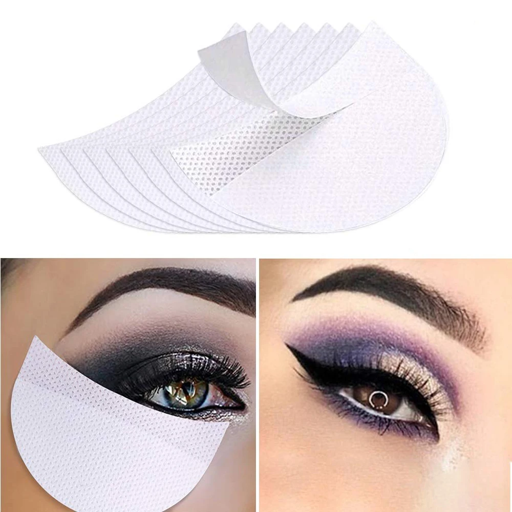 50-100pcs-Eyeshadow-Shield-Under-Eye-Patches-Cotton-Disposable-False ...