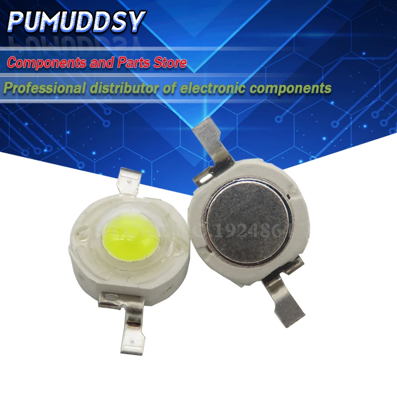 10pcs 1w Led 2.2v-2.4v White Red Yellow Green Blue High Power Led Beads ...
