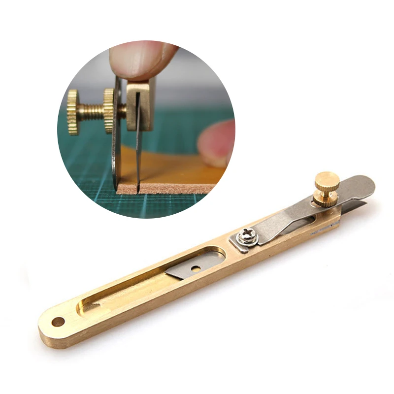 Diy Incision Cutter Knife Copper Trimming Knife With Blade Leather Cutting Tool Patchwork Fabric ...
