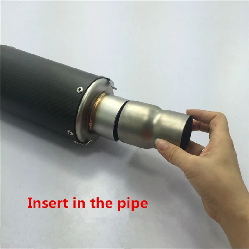 Universal 51 60mm Adapter Modified Exhaust Pipe Silencer Pipe Line ...