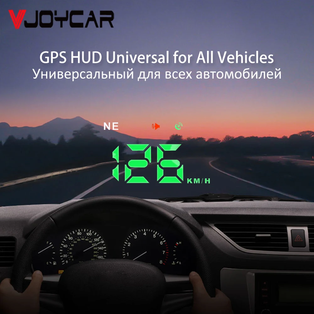 GPS HUD araba hızlı projektör K1 evrensel kafa Up ekran cam projektör hız aşırı hız alarmı tüm ...