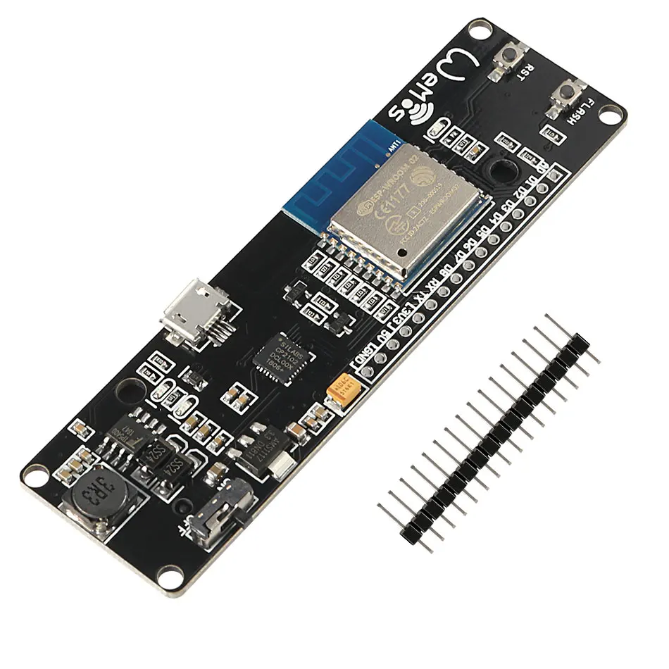 Esp8266 Mini Wifi Nodemcu Module 18650 Charging Battery Development Board Nodemcu Pwm I2c For ...