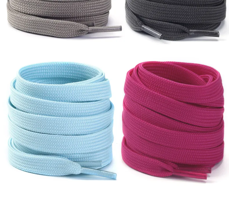 LACET DE CHAUSSURE,Gris foncé-160cm--Lacets Plats Pour Chaussures De ...