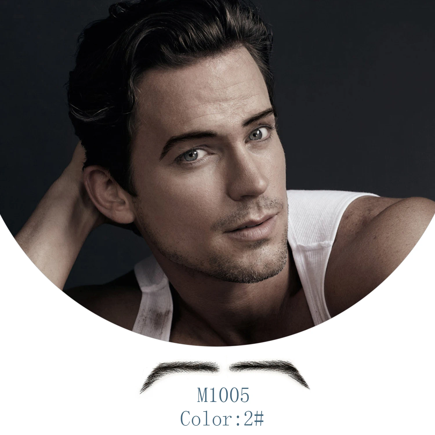 Real Human Hair Men's False Eyebrows - Queerks™