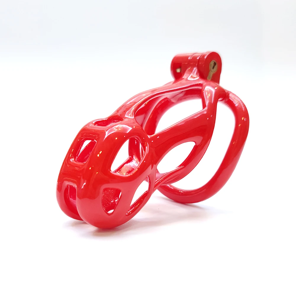 COCKRING,XS Cage 60mm Ring--Rouge Sissy Chasteté Cage de Coq Mâle ...