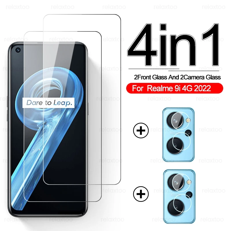 realmi 9i glass 4in1 camera lens screen protectors tempered glass on ...