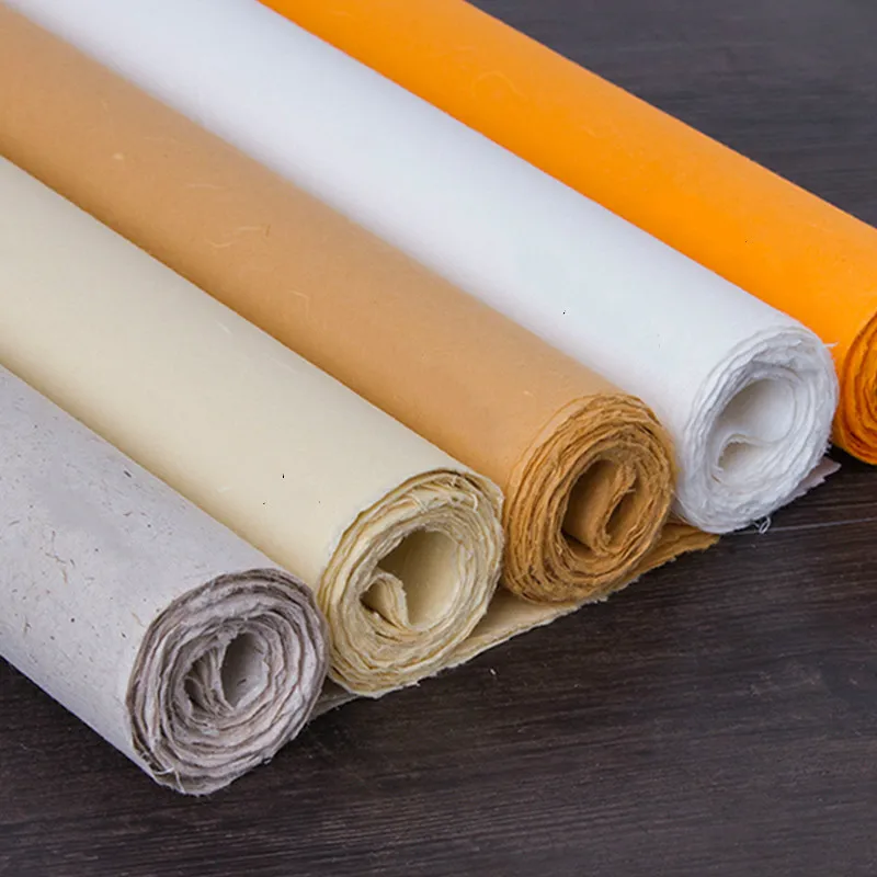 Ancient Craft Painting Xuan Paper Chinese Calligraphy Yunlong Fiber ...