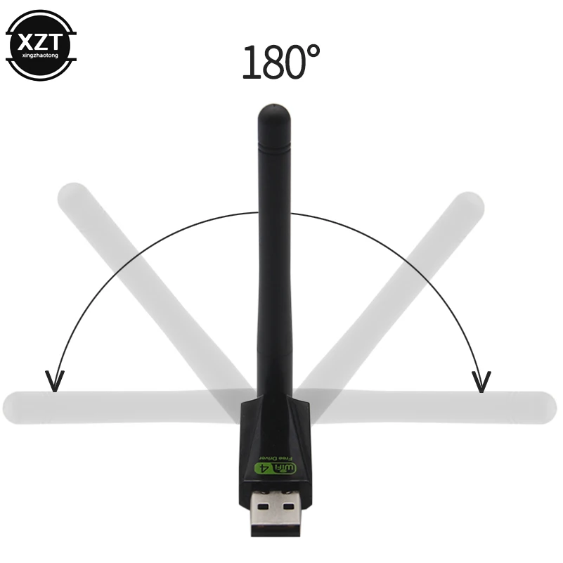 USB 와이파이 네트워크 카드 어댑터, 150Mbps Antena 와이파이 USB 어댑터 Realtek 8188GU 동글 무선 ...