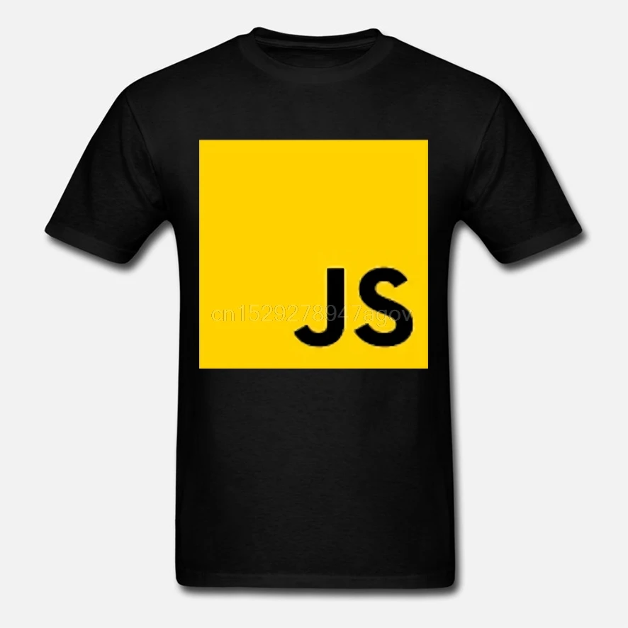 100% Cotton O neck Custom Printed Men T shirt JS Javascript programmer ...
