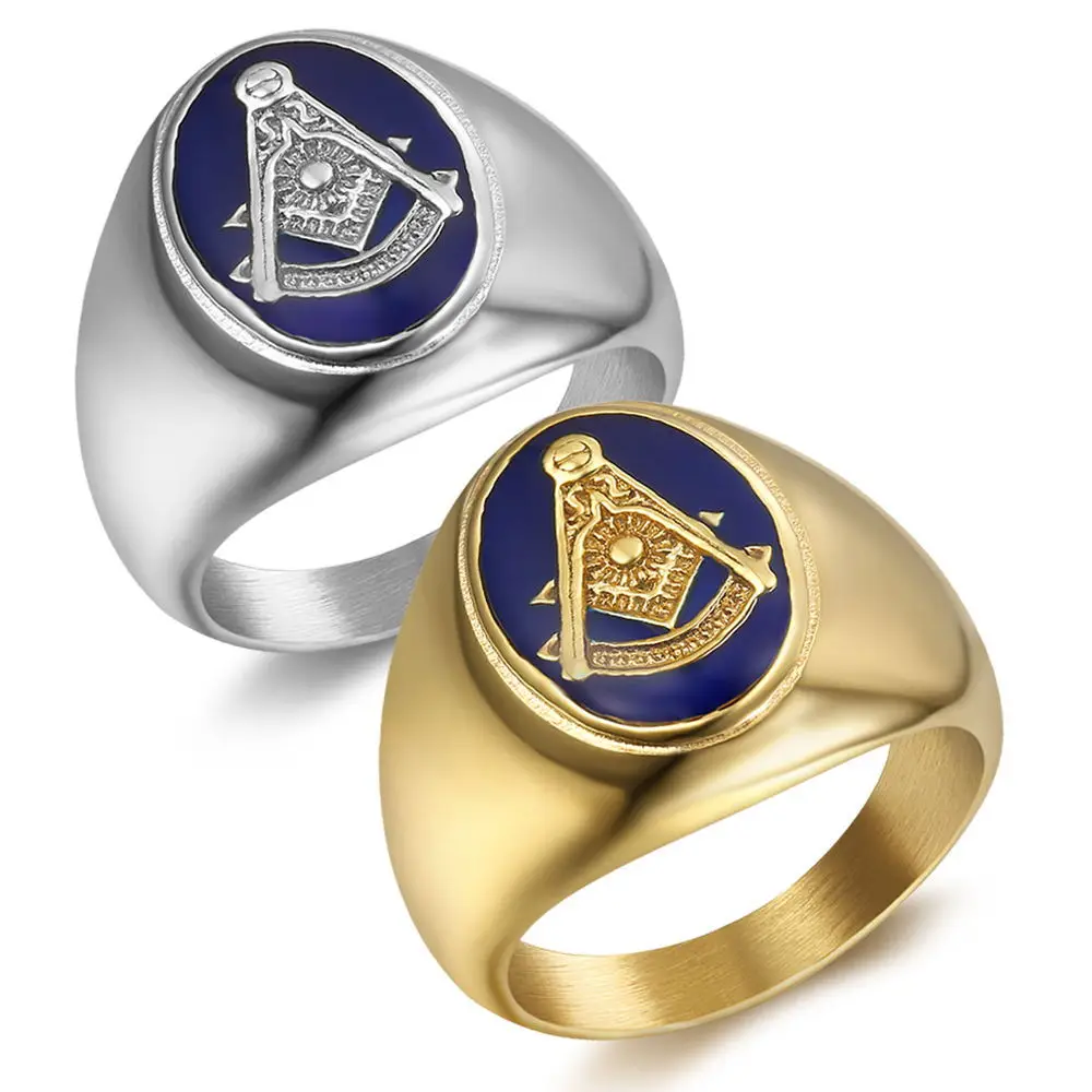 Gold / Silver Plated Vintage Masonic Ring | MasonicBuys