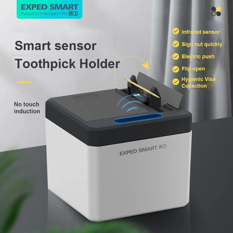 Automatic-Toothpick-Holder-Electric-Portable-Sensor-Toothpicks-Dispenser-Tooth-Pick-Container ...