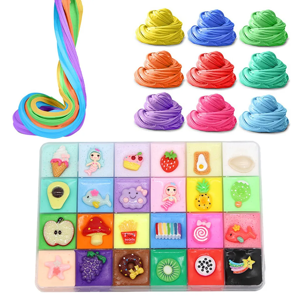 Cloud Cotton Candy Slime Toys Color Children Sensory Education ...