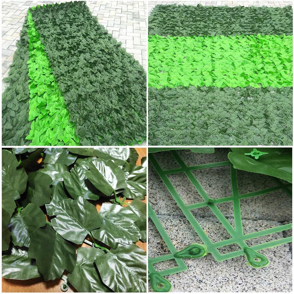 Treillis,Rouleau de criblage de feuilles artificielles,mur de ...