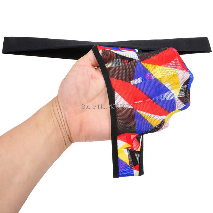 Mężczyźni Mini stringi z gąbką uwypuklającą mężczyzna T z tyłu bielizna ...