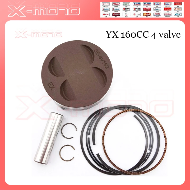 YX150-160-CC-Engine-60-62mm-Piston-Kit-For-Kitaco-YX-4-Valve-Cylinder ...