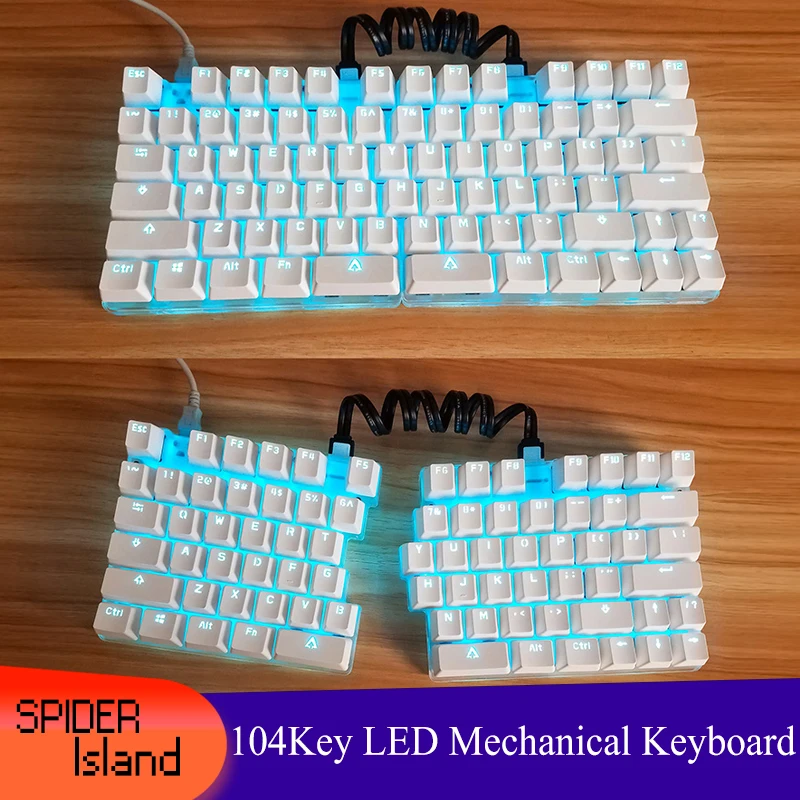 Teclado mecânico separado, teclado programável com botão personalizado ...