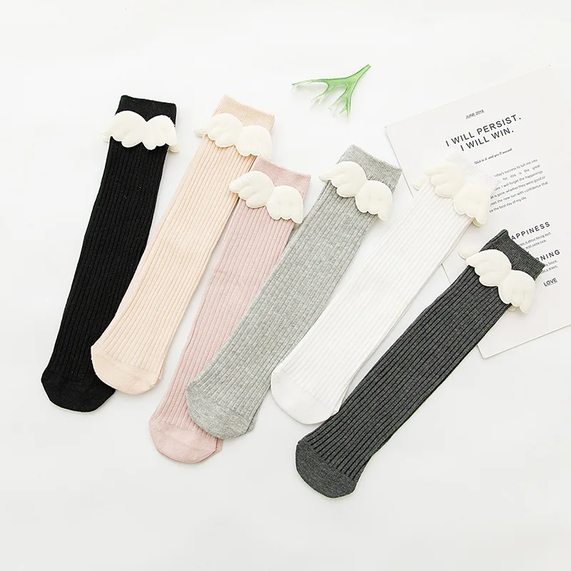 Cute-Kids-Socks-Angel-Wing-Toddlers-Girls-Boys-Long-Soft-Cotton ...