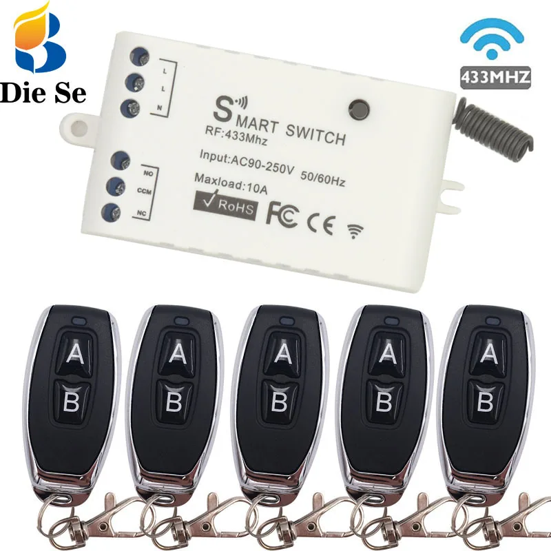 AC-220V-Relay-receiver-Module-1-channel-Universal-wireless-Controller ...