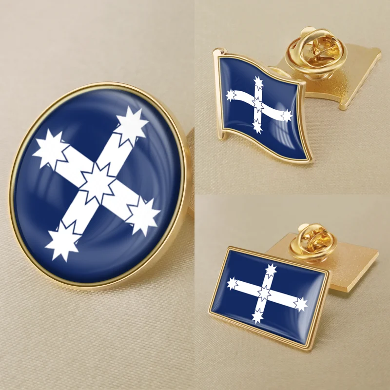 Eureka of Australia Flag National Emblem Brooch Badges Lapel Pins