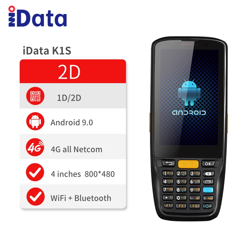 Idata K1s Android Data Collector 2d Pda Handheld Terminal 4g Full Netcom Wiresless Express ...