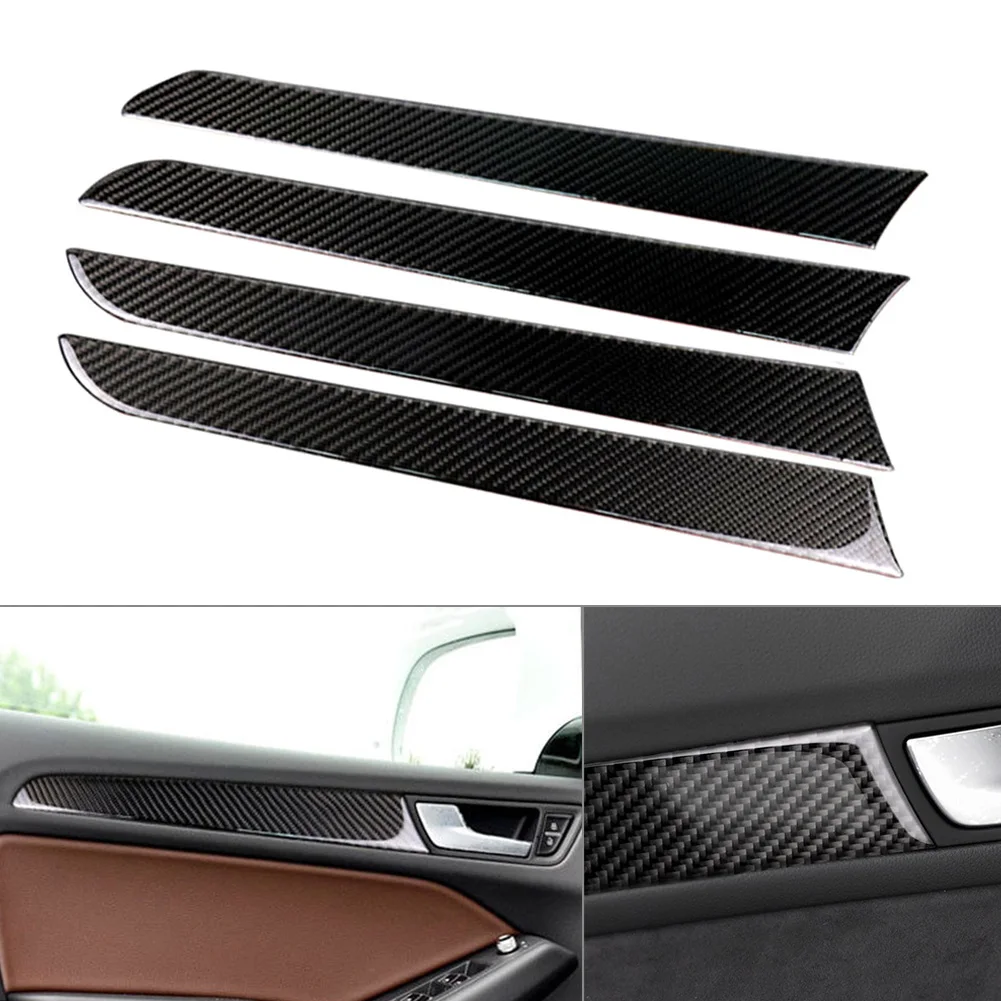 Car-Interior-Door-Panel-Cover-Trim-Sticker-4Pcs-For-Audi-A4-B8-2009 ...