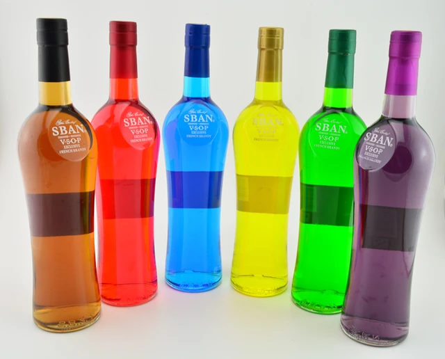 Colorful Vodka Bottles