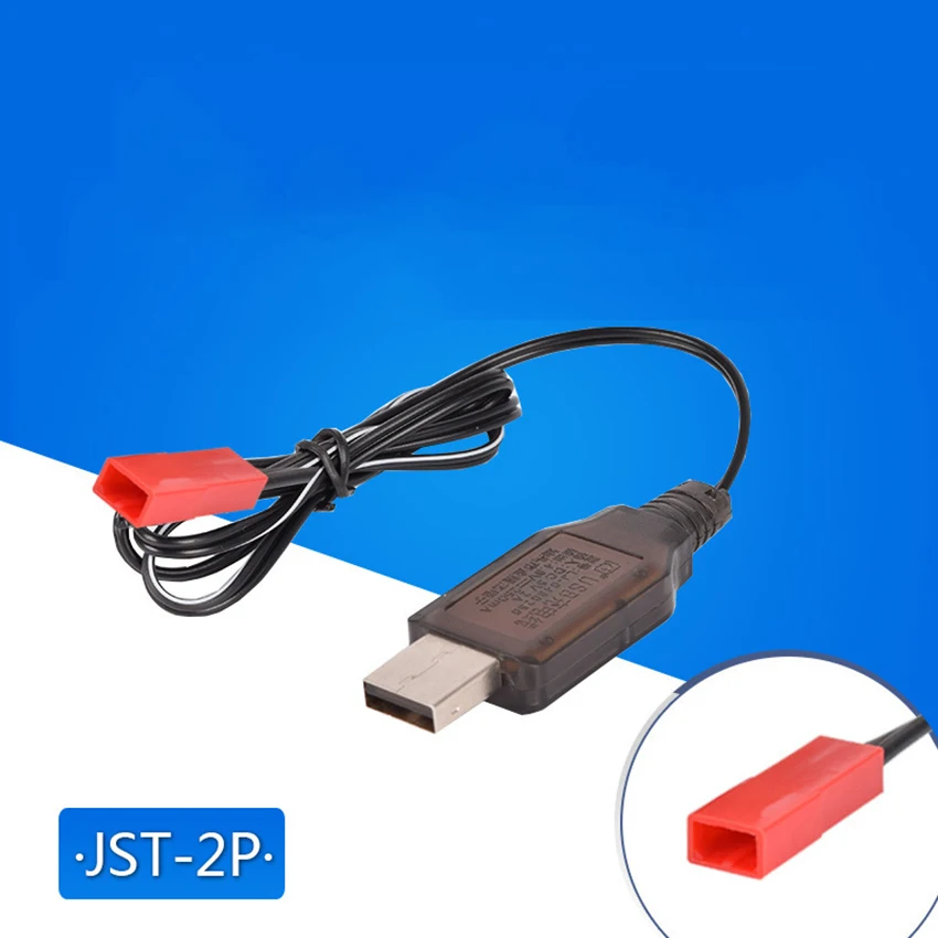 4.8V JST 2P USB Charger Charge Cable Protected IC For Ni Cd/Ni Mh ...