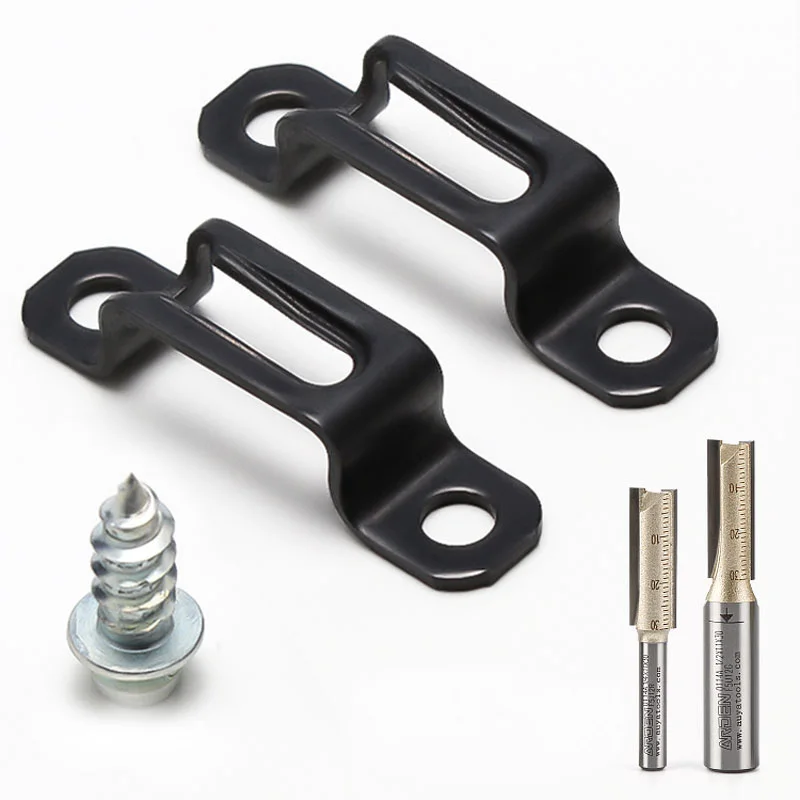 ที่มองไม่เห็นเฟอร์นิเจอร์ Connector ตู้เสื้อผ้าสอง Fastener ชุดตู้ซ่อน ...