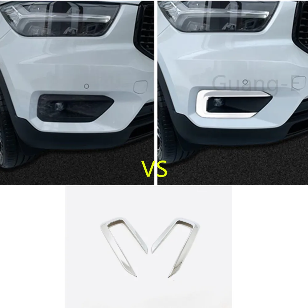 Car Body Styling Front Head Fog Light Lamp Detector Frame Stick ABS ...