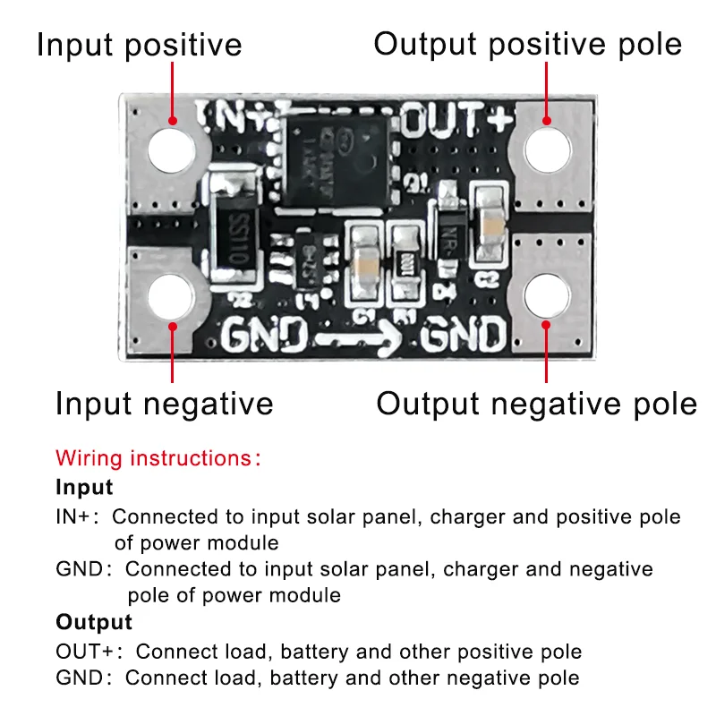 역전류 방지 다이오드 모듈 -태양광 패널, 배터리 충전 (Anti Backflow Protection Diode Module ...