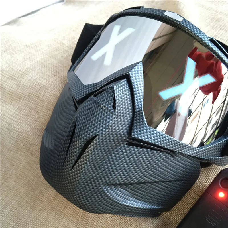 LED Half Face X Glowing Eyes DIY Lights Cosplay Mask - AllCosplay.com