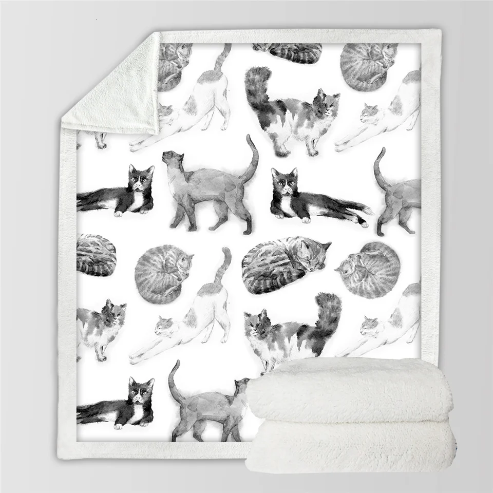 Various Cat Design Throw Blankets FREE Ship USA The Great Cat Store