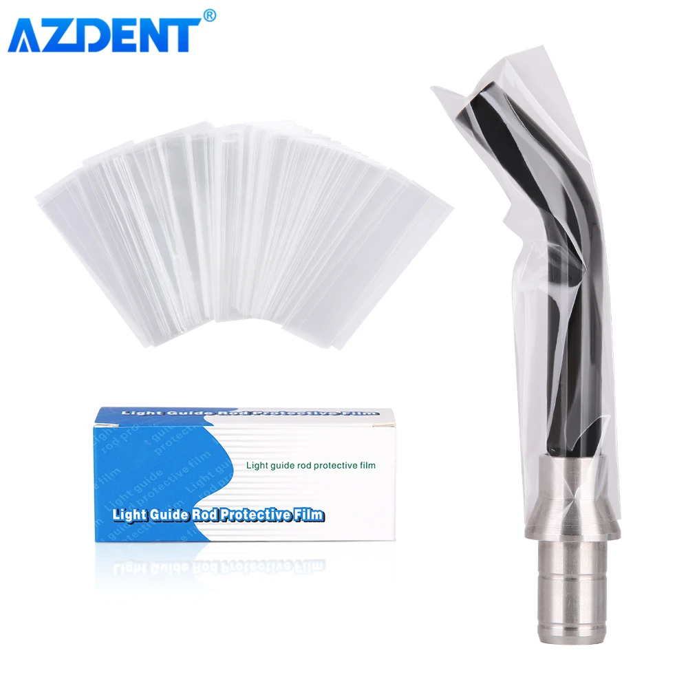 AZDENT 200pcs/Box Disposable Plastic LED Curing Light Guide Sleeve ...