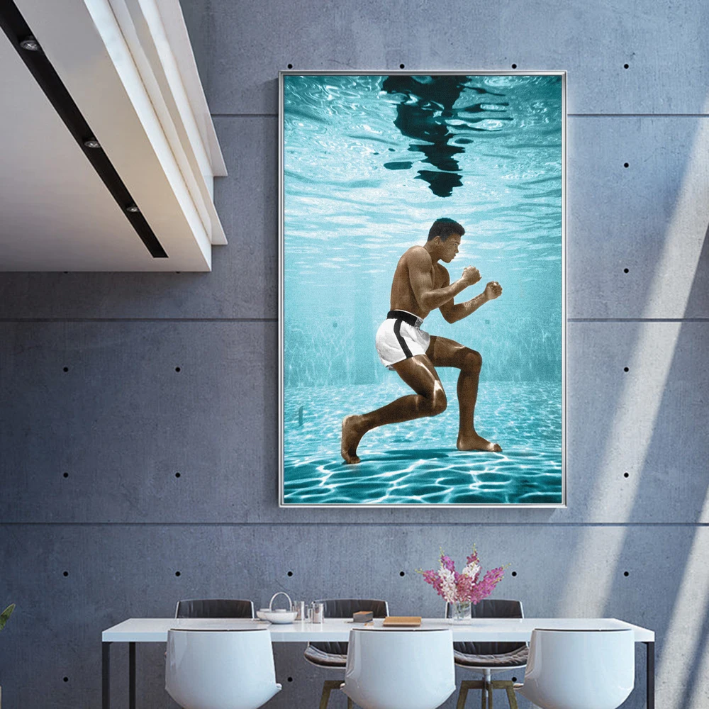 Muhammad Ali Underwater Poster