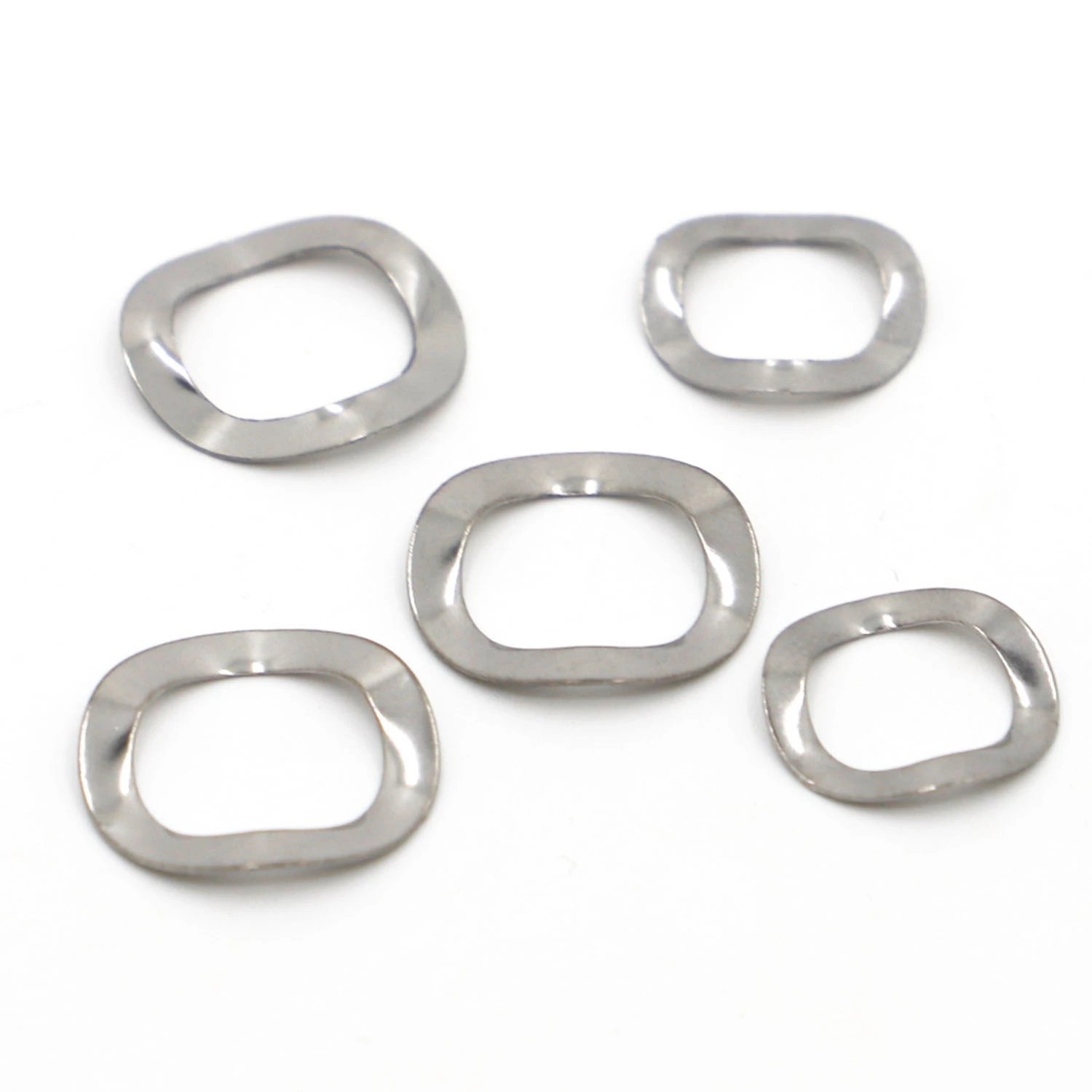 304 Stainless Steel Spring Washer Three Wave Washers M3 M4 M5 M6 M8 M10 ...