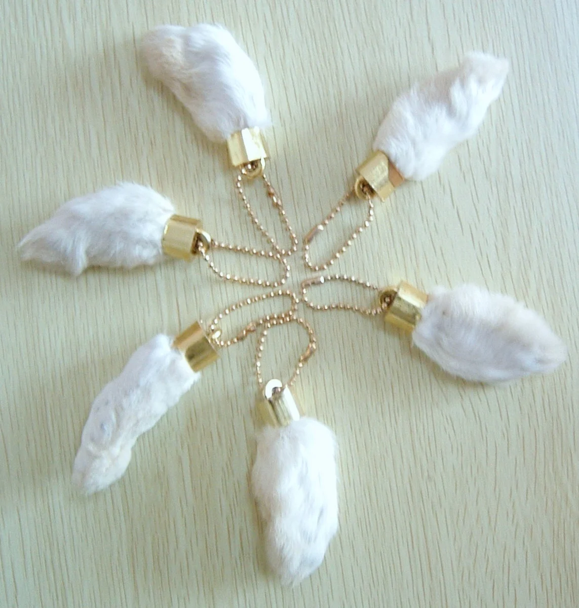 Rabbit Foot Keychain Supplies | Lucky Rabbits Foot Keychain | Lucky ...
