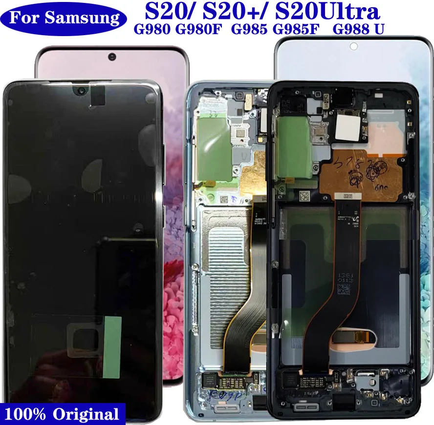 For Samsung Galaxy S20 Lcd G980,G980F,G980F/DS with Frame Display Touch ...
