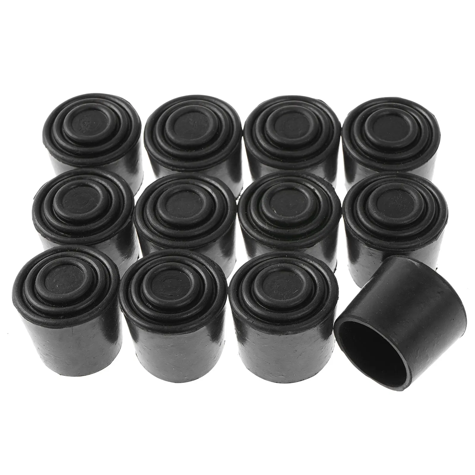 12pcs Rubber Furniture Foot Table Chair Leg End Caps Covers Tips Floor ...