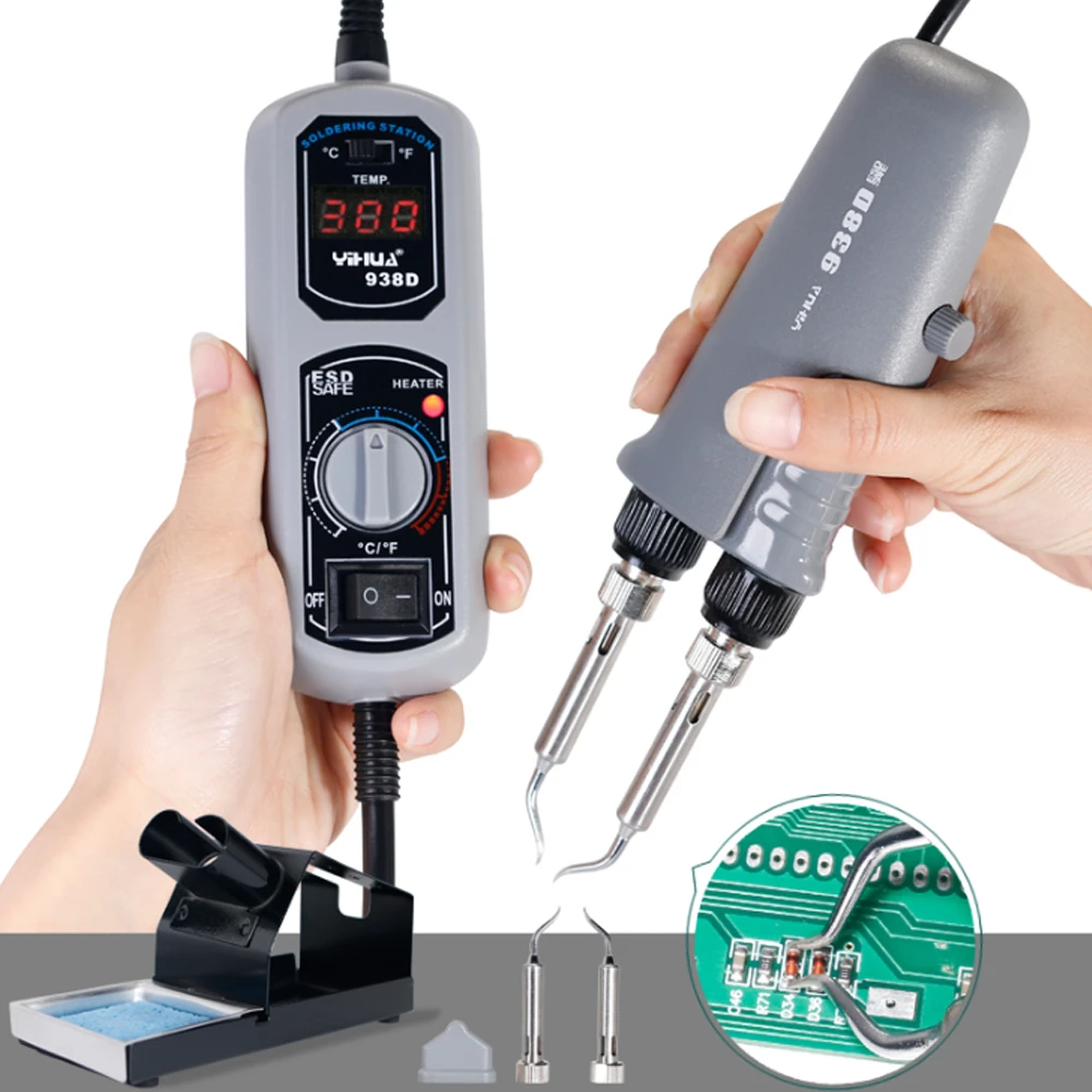 Yihua 938d Mini Tweezersportable Hot Tweezers Mini Soldering Station ...