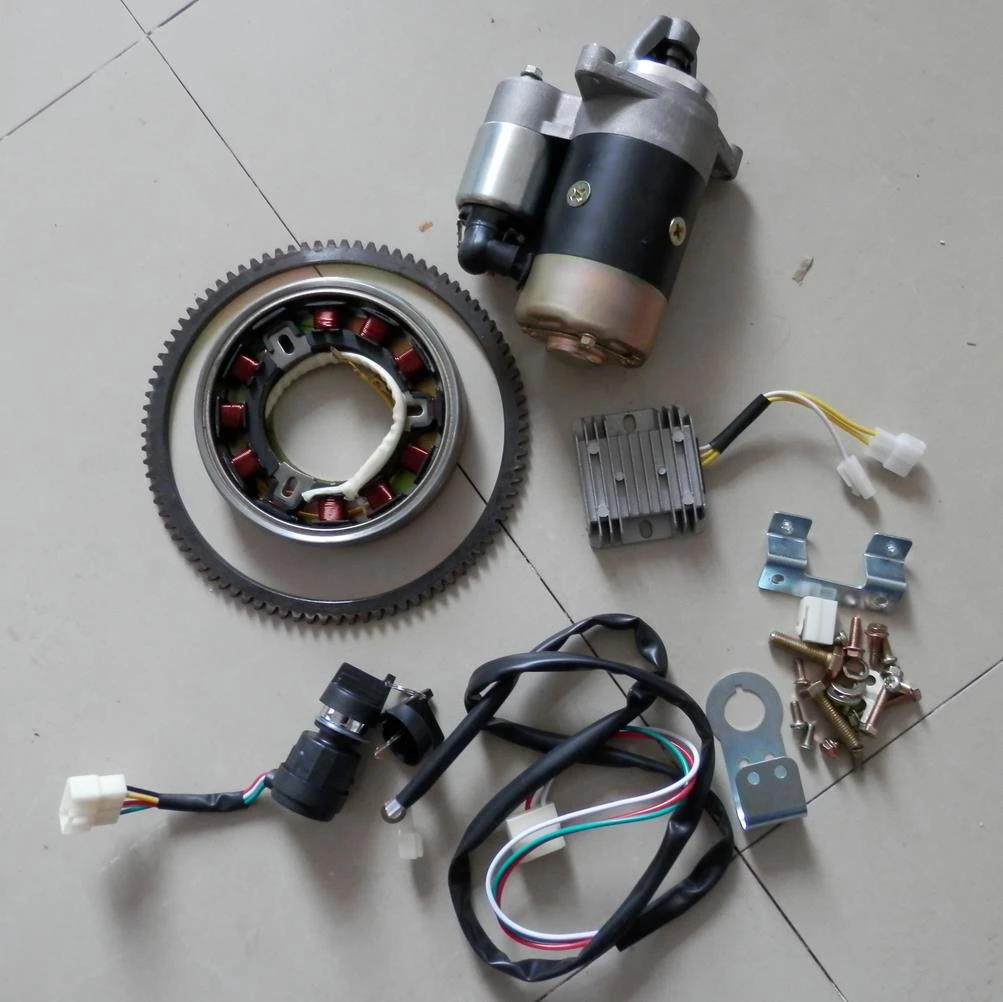 3kw Electric Start Kit For Yanmar L48 2kw Diesel Starter Motor Key ...