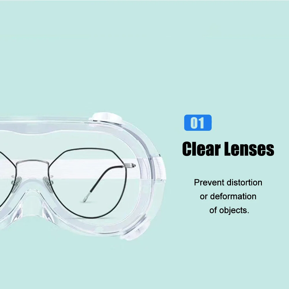 Medical Protective Safety Goggles fully Enclosed Protective Eyepiece ...