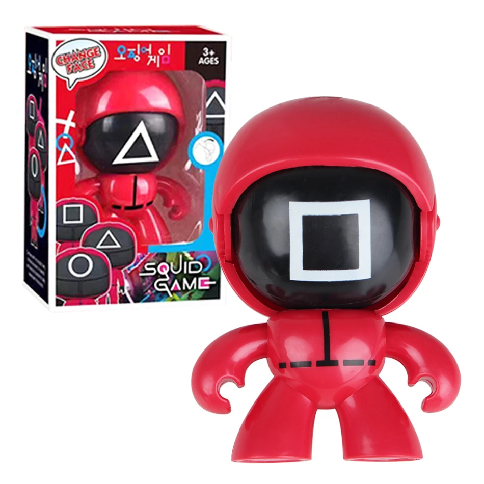 Squid Game Doll Villain Action Figure Square Triangle Circle Figurine ...