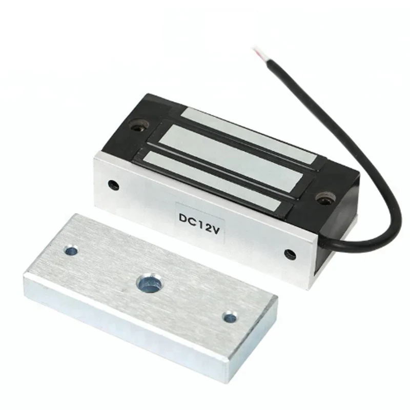 DC12V 60KG Mini Electromagnetic Lock Electronic Magnetic Door Power on ...