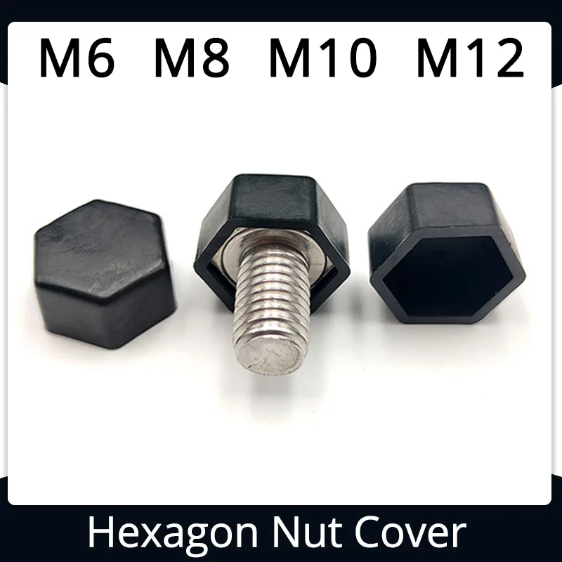 M6 M8 M10 Black Dome Protection Cap Covers Exposed Outer Hexagon ...