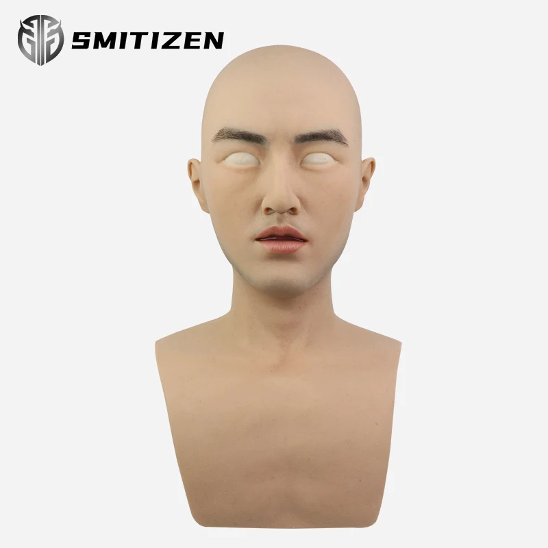 SMITIZEN Young Man Silicone Mask For Face Real Realistic Artificial ...