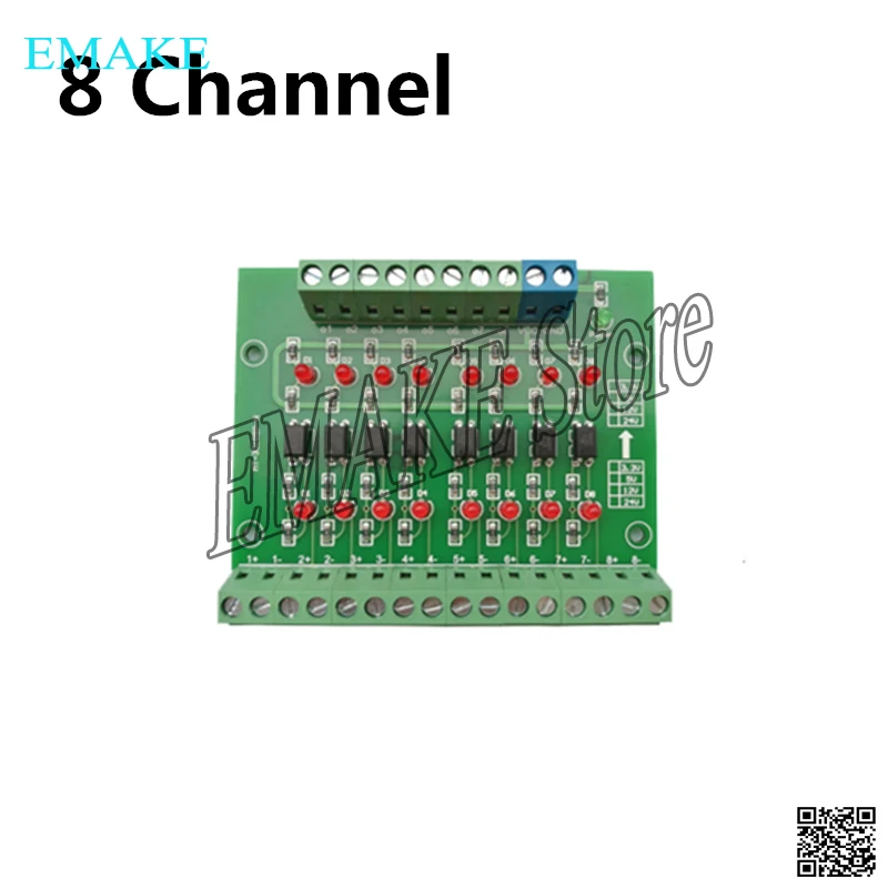 8-Channel-Signal-Voltage-Level-Shifter-Signal-Optocoupler-Isolation ...