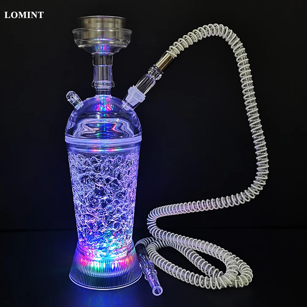 Chicha,ensemble de Chicha Portable en plastique, 32.5cm, avec Flash ...