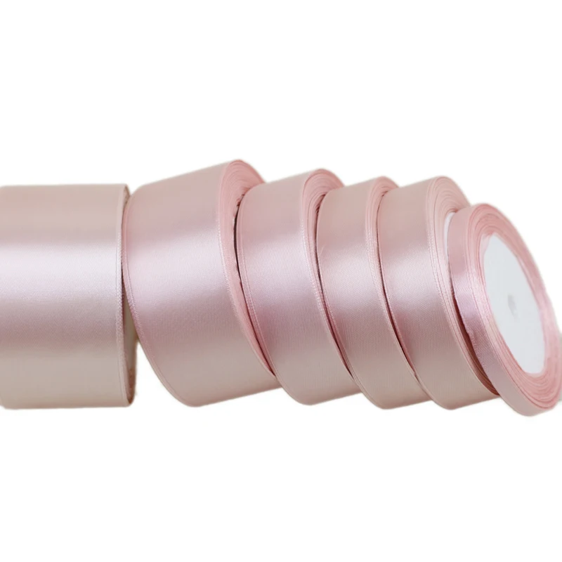 25-yards-roll-Rosa-Fleisch-Einseitig-Satin-Band-Gro-handel-Geschenk ...