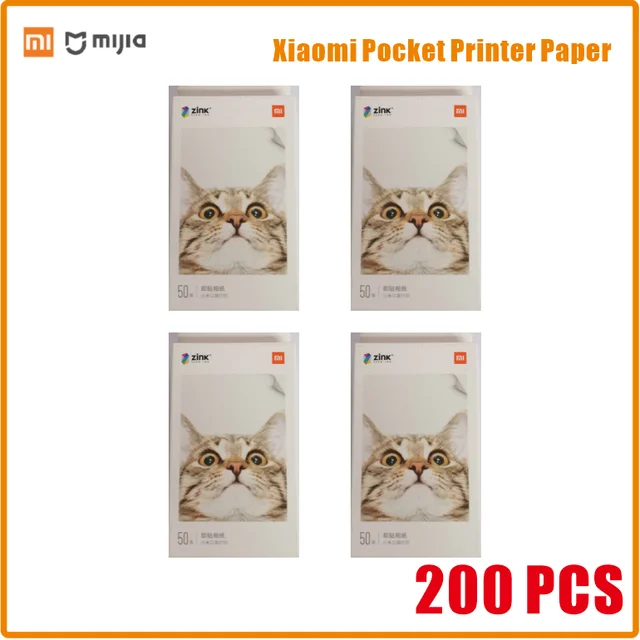 Original Xiaomi Pocket Printer Paper ZINK Self-adhesive Photo Print ...
