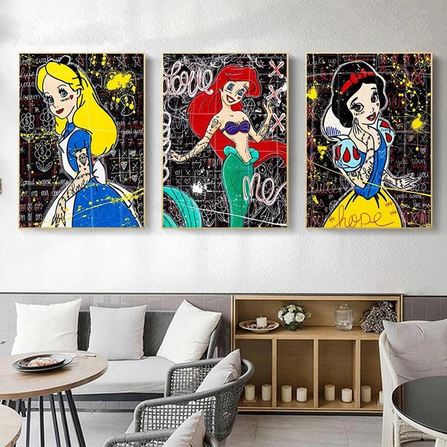 Disney Princess Canvas Painting Ideas